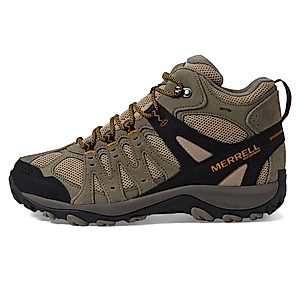 Merrell Accentor 3 Mid Wp - Shoes for Men - Leather and Textile Upper - Round Toe - High-top Design Pecan 9 W