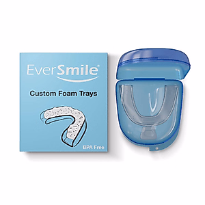 EverSmile Custom Foam Trays - Use With AlignerFresh Original Clean & OrthoFoam for an All-Around Deep Clean of Orthodontic Appliances and Teeth Whitener. Case included. (1pk)
