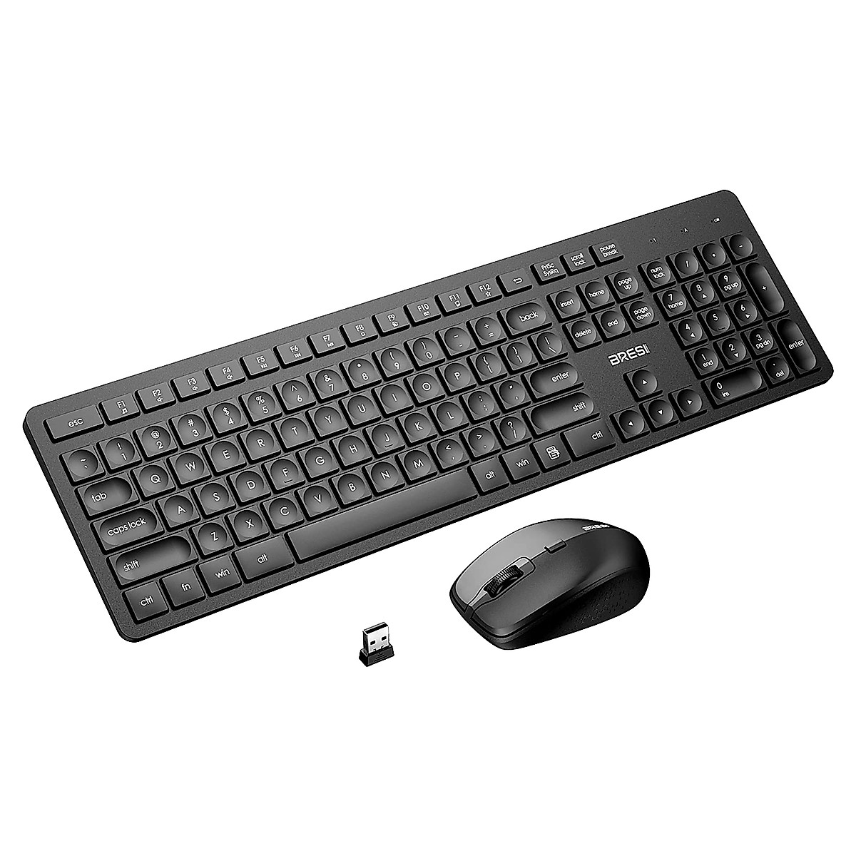Wireless Keyboard Mouse Combo, BreSii Wireless Keyboard and Mouse ...