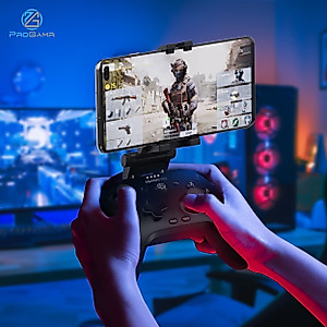 ProGAMR Bluetooth Controller for Gaming - Rechargeable with Detachable Phone Clip, Compatible with Windows, Android, PC