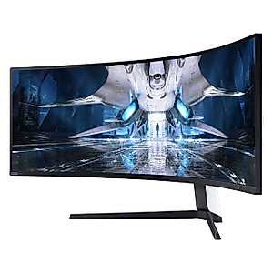 SAMSUNG 49 inch Gaming Monitor, Ultrawide Curved Monitor, 240hz 1ms, Quantum Mini LED, G-Sync, Monitor Adjustable Height, HDR 2000, Odyssey Neo G9, G95NA (LS49AG952NNXZA) (Renewed)