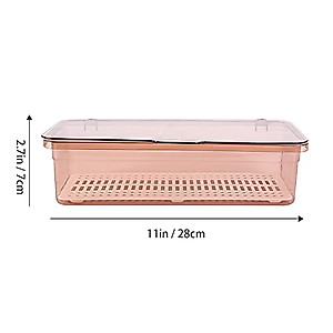 TOPBATHY Utensil Organizer Cutlery Tray with Lid Drawer Organizer Kitchen Utensils Cutlery Organizer in Drawer Flatware Silverware Holder Countertop Storage Container