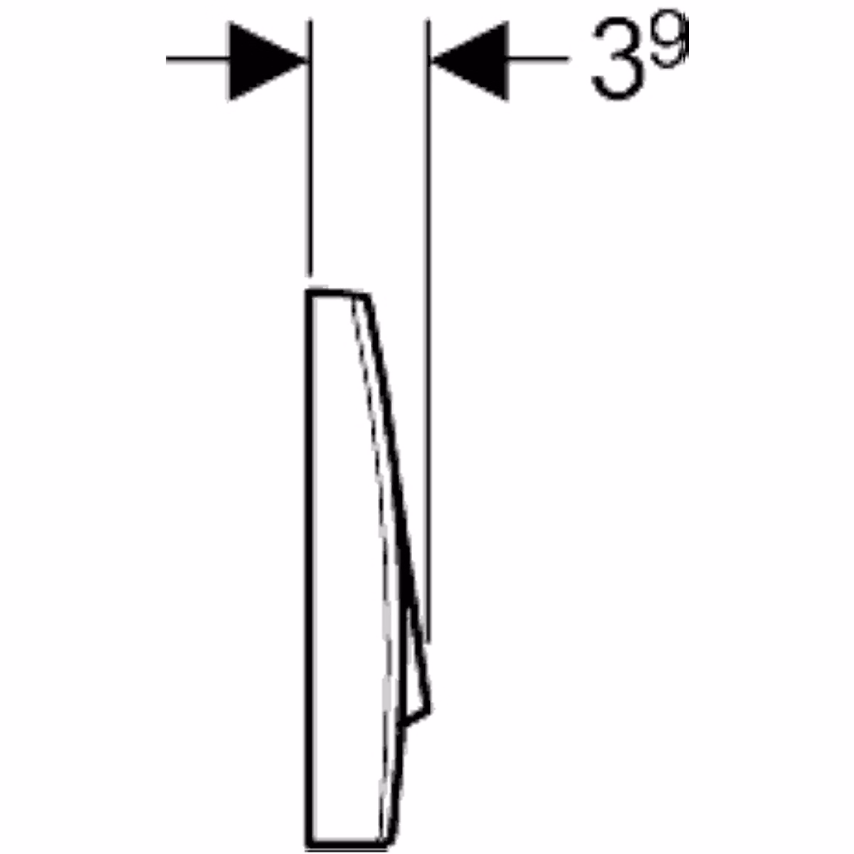 Geberit 115222111 200 F Actuator Plate, Multi-Colour