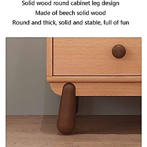 Nightstands Nightstand Cute Beech Wood End Table with Drawer Bedside Table Nordic Bedside Dresse Without Assembly Bedside Cabinet Well Made