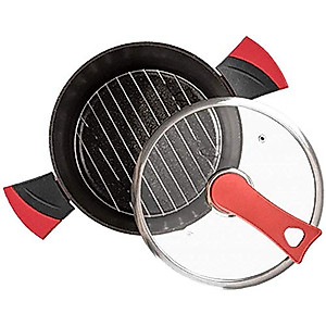 Stock Pot Korean Medical Stone Non Stick Soup Pot Double Ear Non Stick Pot Household Steamer Stew Pot Multipurpose Stock Pot -Pink