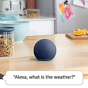 Echo Dot (5th Gen, 2022 release) in Glacier White bundle with TP-Link Kasa Smart Color Bulb