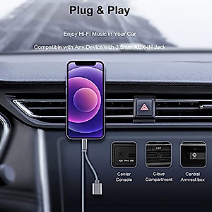 LMUBOY Lightning to 3.5mm Aux Cord for iPhone with Charging Port,Car Audio Aux Cable Compatible with iPhone 13 12 11 Mini Max Pro X XR XS Se 8 8P 7 7P,Work with Speaker/Stereo/Headphone