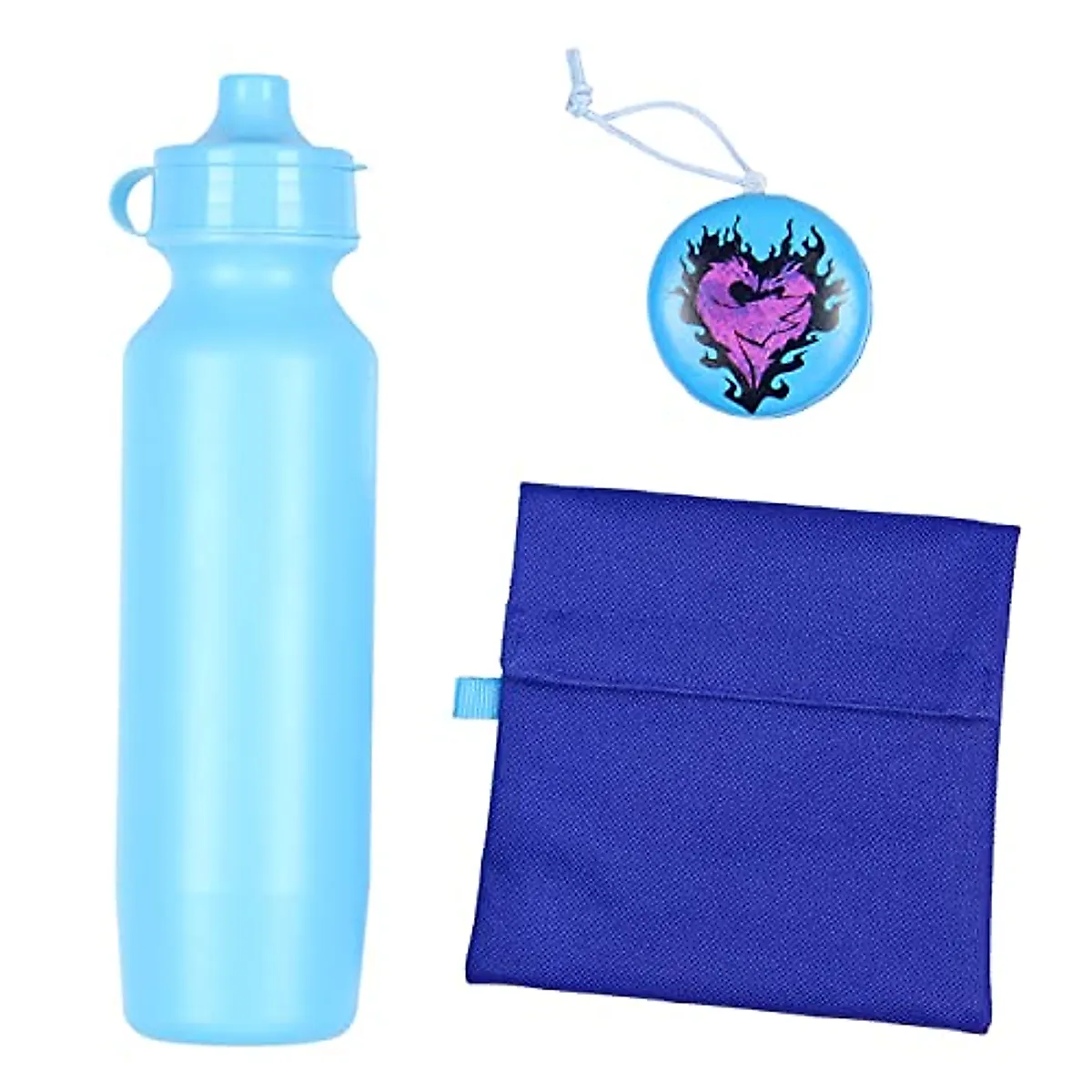 Disney Descendants Wickedly Cool 16" Backpack Lunch Tote Water Bottle Squishy Snack Tote 5 Pc Set