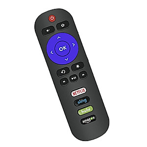 Remote Control Compatible with All TCL Roku TV with Netflix-Sling-Hulu-Amazon Buttons
