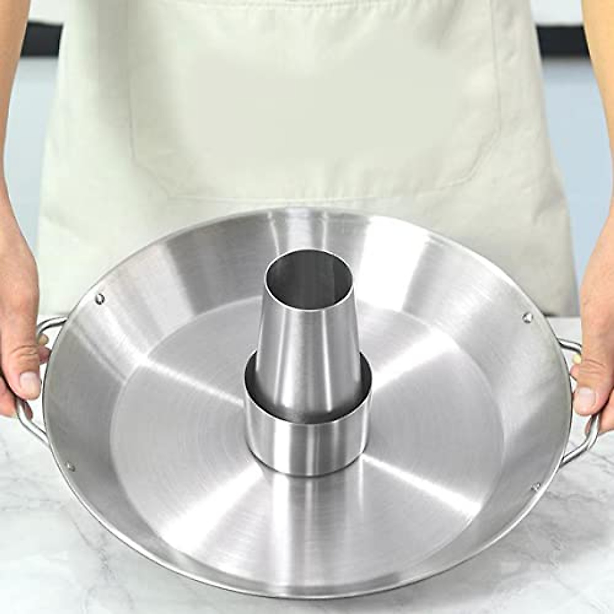 Eaarliyam Beer Can Chicken Roaster Stainless Steel Barbecue Poultry Holder Rack Grill Pan Garden Yard Stainless Steel Basin