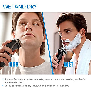 HQ8 Replacement Heads for Philips Norelco Aquatec Replacement Heads for Norelco Aquatec Shavers Razor Replacement Blades for PT720 PT730 AT880 At830 AT810 AT815,OEM Upgraded HQ8 Blades,6Pack & Brush