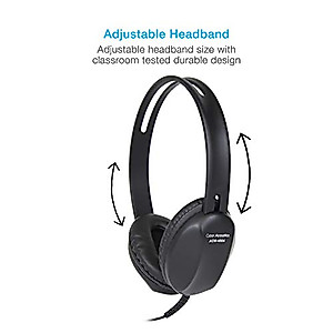 Cyber Acoustics Lightweight 3.5mm Headphones - Great for use with Cell Phones, Tablets, Laptops, PCs, Macs (ACM-4004)