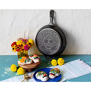 Lodge Seasoned Cast Iron Sugar Skull Skillet, 10.25 Inch