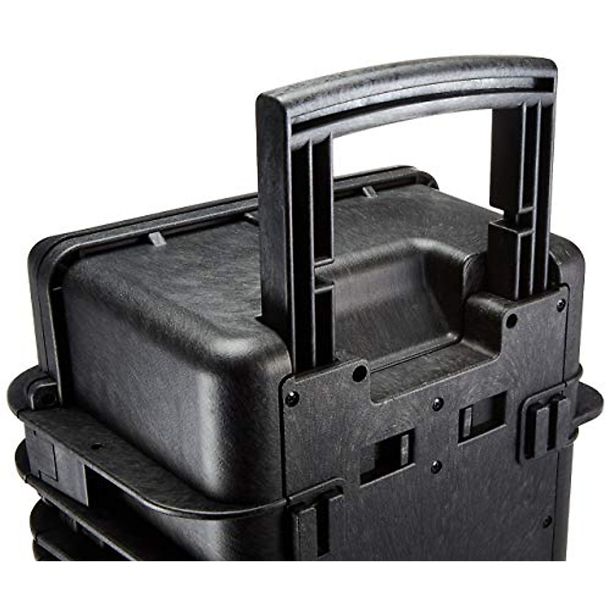 Amazon Basics Large Hard Rolling Camera Case, Solid, Black, 22"L x 14"W x 9.8"H