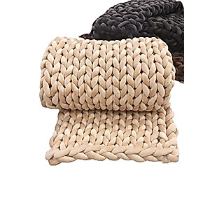 Chunky Yarn for Arm Knitting Blanket, 4.4lbs Black Big Roving 3cm Thick Velvet Bulky Chunky Braid Cotton Tube Yarn for Handmade DIY Throw Blanket Pet Bed,Machine Washable (70oz)