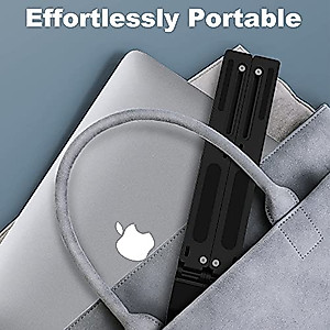 Laptop Stand,Lightweight Portable Foldable Lifting Computer Stand, Plastic 6-Angle Adjustable Laptop Stand, Ergonomic, Light and Strong, Suitable for MacBook Air Pro, Dell, and All Brand laptops
