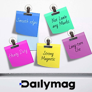 Dailymag Refrigerator Magnets, Strong Scratch-Free Refrigerator Magnet Clips for Organizing & Decorating, Great Gift for Fathers and Mothers, Husbands and Wives, Brothers and Sisters, Pack of 12pc