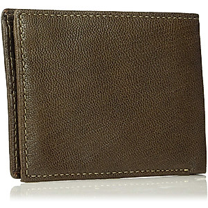 Timberland Men's Leather Passcase Security RFID Wallet, Dark Brown, One Size