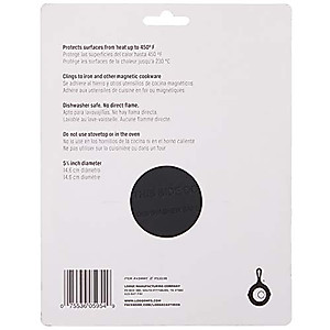 Lodge Silicone Magnet Trivet, 5.75 inches, Black