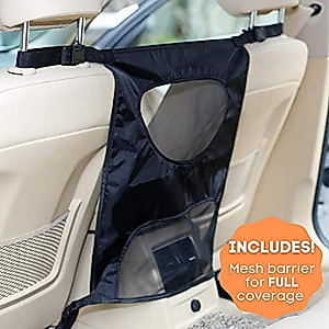 COLETA Dog Car Barrier for SUVs & Vehicles - Adjustable Large Pet Barrier with Bonus Guard Mesh for Full Coverage. Heavy-Duty, Universal-Fit Easy Install-Removal Divider for Pet Car Safety