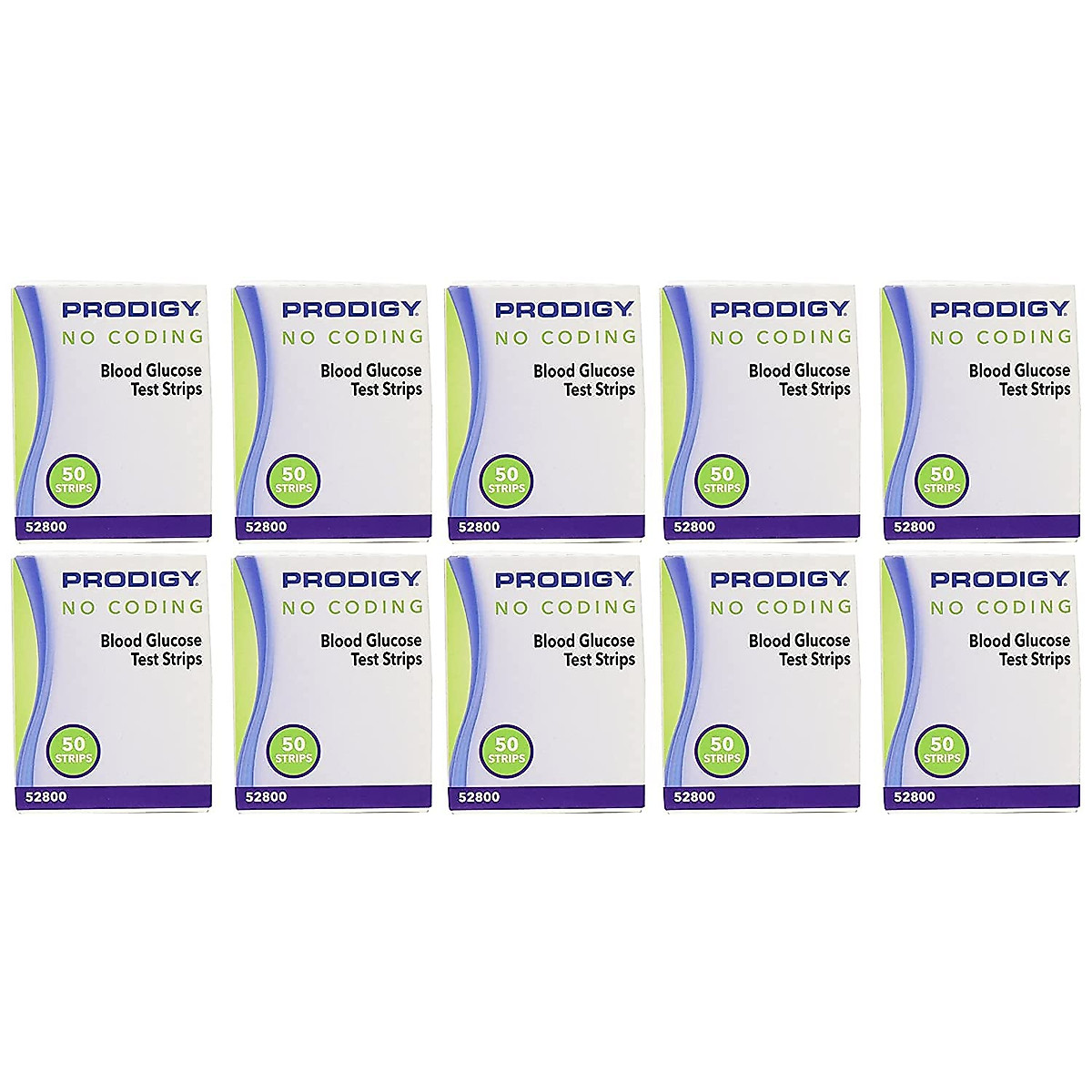 Prodigy No Coding Blood Glucose Test Strips 500 Count