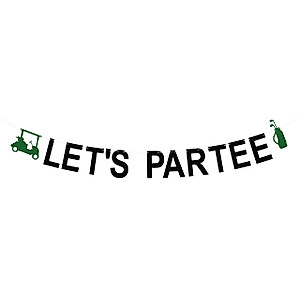 Let's Partee Golf Themed Banner Golf Birthday Decoration, Golf Party, Golf Banner, Golf Birthday Sign, Let's Par-Tee