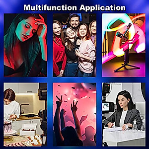 RGB Handheld Light Wand, Magnetic Handheld Led Light Wand, 0-360° Full Color, 2500-8500K Dimmable, CRI95+, Rechargeable Video Light Wand for YouTube, TikTok, Vlog, Live Streaming