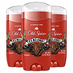 Old Spice Aluminum Free Deodorant for Men, ElkLord, 48 Hr. Protection, 3.0oz (Pack of 3)