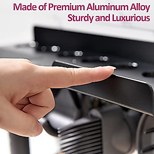 Affogato Wall Mount Holder for Dyson Airwrap Styler Supersonic Hair Dryer, Wall Mounted Organizer for Storage Attachments, Rack with Hooks for Accessories Nozzles Barrels Brushes