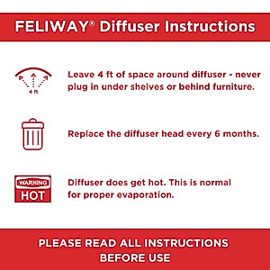 FELIWAY MultiCat Calming Pheromone Diffuser for house-cats, 30 Day Starter Kit (48 mL)