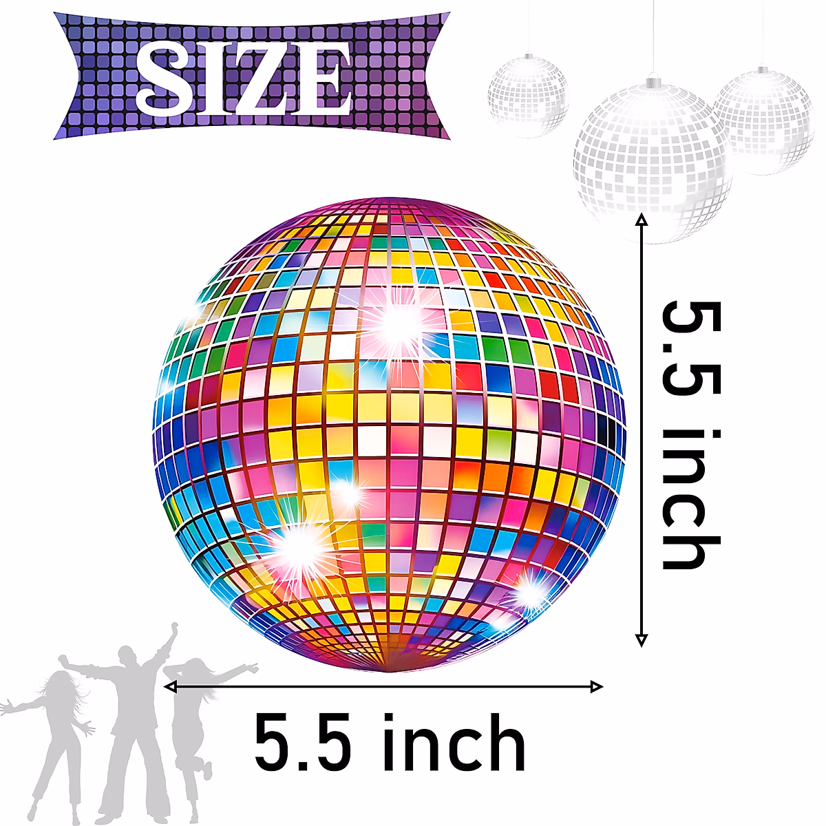 Disco Ball Party Hanging Swirls 70s Disco Birthday Party Decoration Disco Ball Themed Swirl Ceiling Disco Party Hanging Streamer for 70s 80s Party Baby Shower Supplies