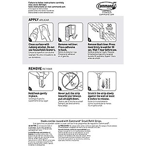 Command 0.5 lb Capacity Small Hooks (17067-12ES)