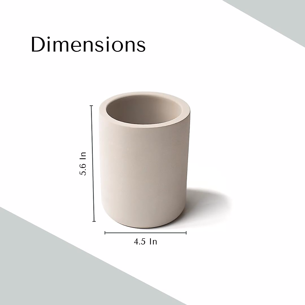 Selegna Instant Dry Utensil Holder for Kitchen Countertop, Diatomite Stone Utensil Caddy, Diatomaceous Earth Kitchen Utensil Organizer | Quick Drying Water Absorbing Pottery for Sink organization