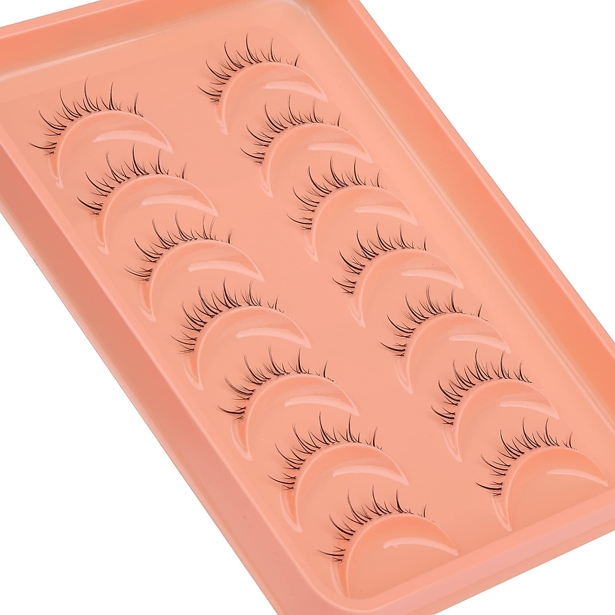 Bottom Lashes Wispy Clear Band Bottom Eyelashes Manga Lower Fake Eyelashes Natural Look Short Under Lash 7 Pairs