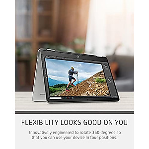 HP Chromebook x360 14 Laptop, Intel Celeron Processor, 4 GB RAM, 32 GB eMMC, 14” HD (1366 x 768), Chrome OS, Webcam & Dual Mics, Work, Entertainment, School, Long Battery Life (14a-ca0040nr, 2021)