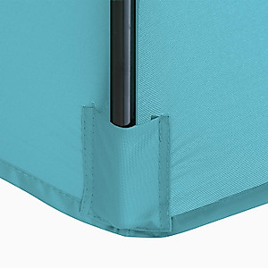 MASTERCANOPY Patio Umbrella 9 ft Replacement Canopy for 8 Ribs-Turquoise Canopy Only