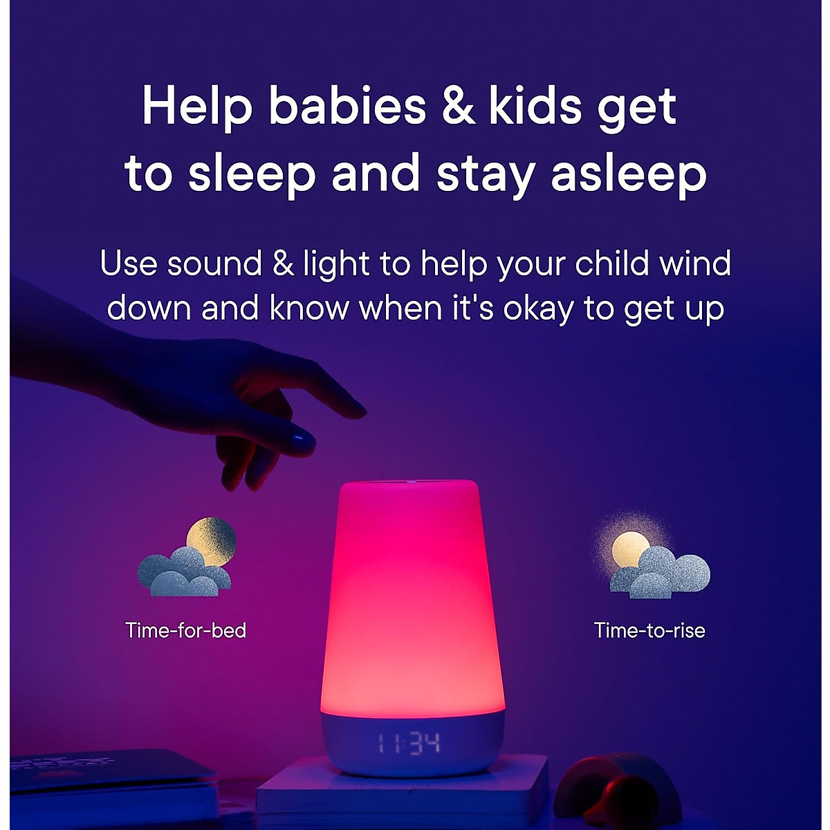 Hatch Rest+ Baby & Kids Sound Machine | 2nd Gen | Child’s Night Light, Alarm Clock, Toddler Sleep Trainer, Time-to-Rise, White Noise, Bedtime Stories, Portable, Backup Battery (with Charging Base)