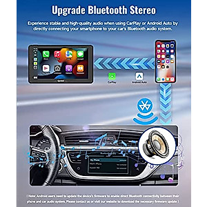 2023 Newest Portable Car Stereo with Wireless CarPlay and Android Auto, Spedal NaviCam-786 Apple CarPlay Dash Mount Car Screen, 7" IPS Touchscreen, Mirror Link/Bluetooth/Navigation/Voice Control