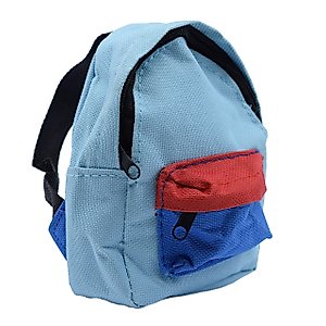 Teak Tuning Fingerboard Backpack Case, Blue - 5" x 3.75" - Miniature Canvas Bag for Tuning Travel & Storage