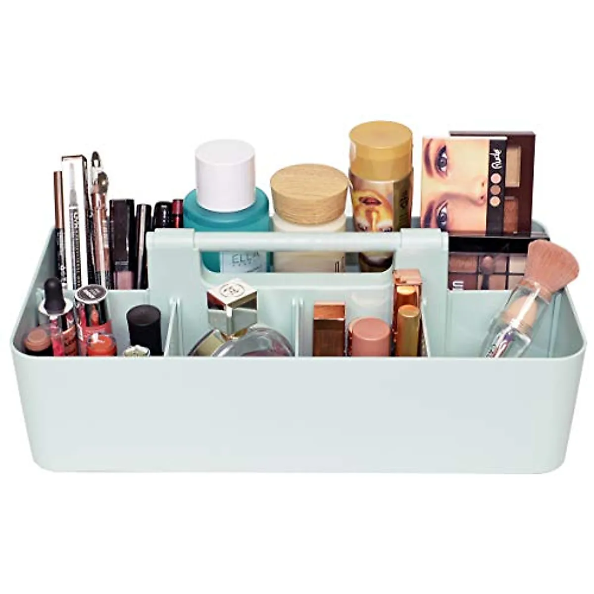 Enjoy Organizer -Large Portable Caddy, DIY Dividers, 8 Compartments, Office Supplies Organizer, Simple, Portable Basket with Handle Storage Organizer Modern,Endless Multi Use -Made in USA
