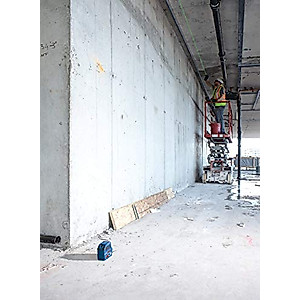 BOSCH GLL75-40G 75ft Green-Beam Self-Leveling Cross-Line Laser with VisiMax Technology, L-Bracket Adjustable Mounting Device and Carrying Pouch , Red