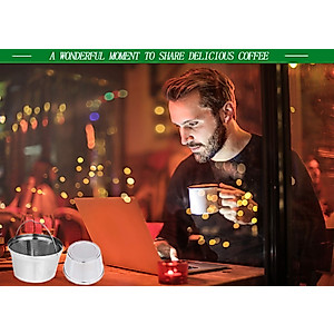 Stainless Steel Reusable Coffee Filters Basket 8-12 Cup Sturdy Permanent Coffee Filter fit for Mr. Coffee Black & Decker Coffee Makers