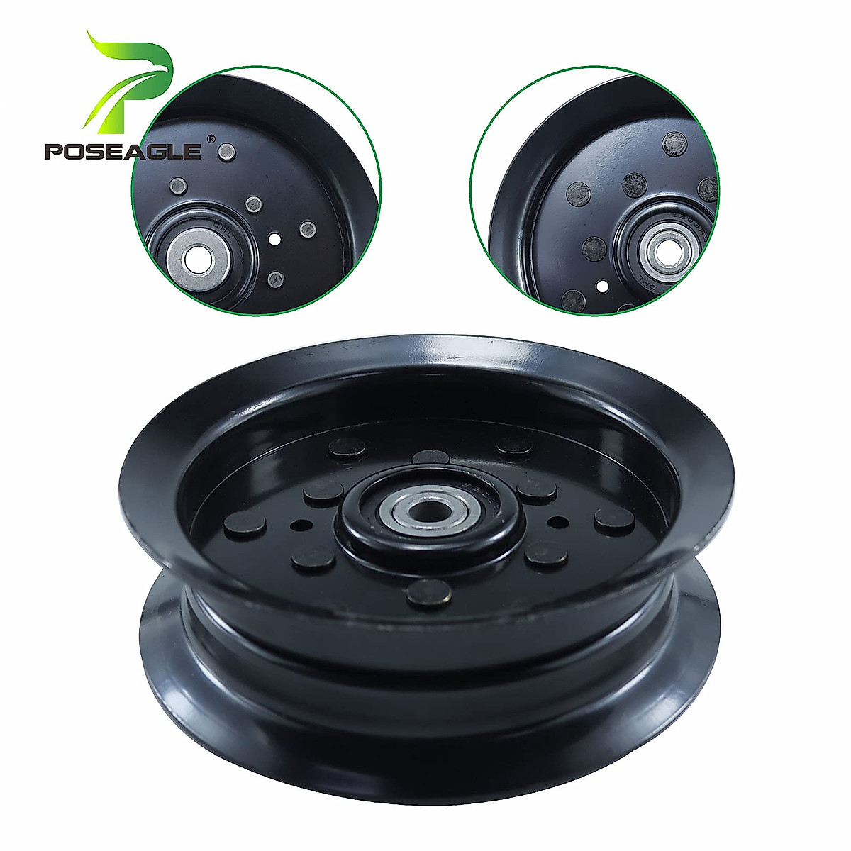 POSEAGLE 3 Pack 532196106 Husqvarna Idler Pulley Replaces 532197379 Husqvarna Idler Pulley, 196106 Idler Pulley Craftsman 197379 for Husqvarna Z254 LGT2654 YTH20K46 YTH22V46 YTH2348 RZ5424 Lawn Decks
