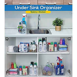 Utopia Home Pantry Organizer - Set of 10 Refrigerator Organizer Bins - Fridge Organizer for Freezers, Kitchen Countertops and Cabinets - BPA Free (Clear)