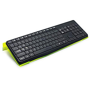 Richboom Epoptic Green Acrylic Tilted Computer Keyboard Holder for Easy Ergonomic Typing, Keyboard Stand for Office, Home, School, Fluorescent Green