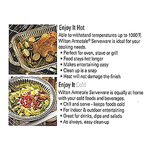 Wilton Armetale Harmony Small Aluminum Alloy Bowl, Silver (9.5 x 7-in)