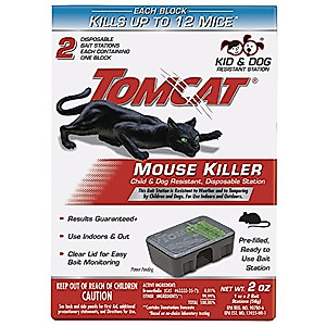 Tomcat 370710 Mouse Killer Child & Dog Resistant, Disposable Station