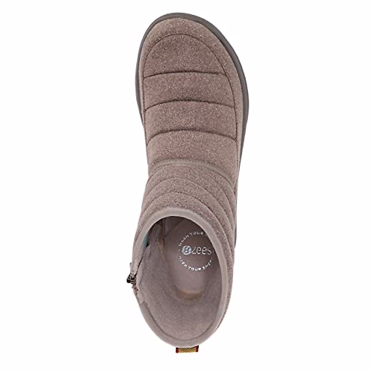 BZees Women's Glacier Ankle Boot, Taupe, 7.5 Wide