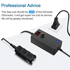 SHNITPWR 24W AC Adapter 3V ~ 12V 2A Universal Power Adapter 100V-240V AC to DC Converter 3V 4V 4.5V 5V 6V 8V 9V 10V 12V Adjustable Power Supply 500mA 1A 1.2A 1.5A 2A with 14 Tips Polarity Converter