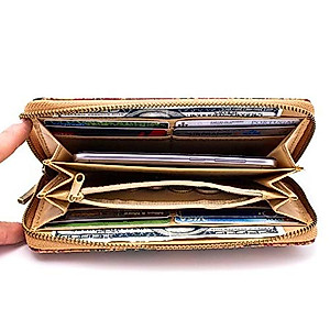 Natural Cork Zipper Wallet Organizer Vegan Eco Friendly Sustainable Gift